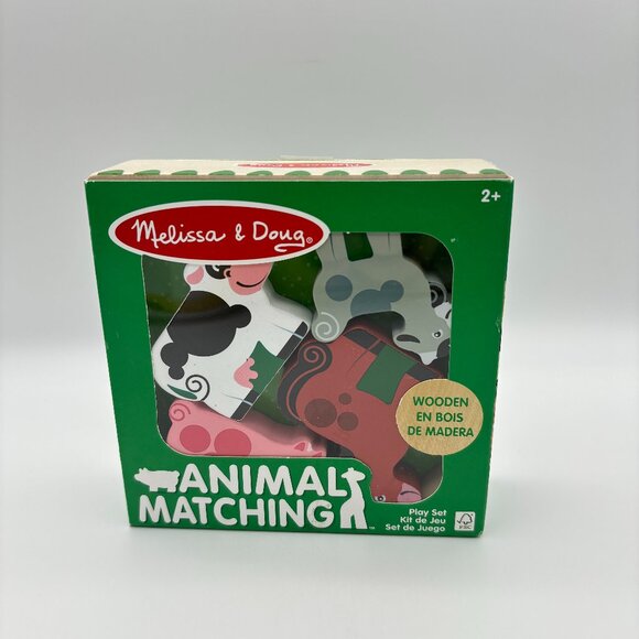 Melissa & Doug | Toys | Melissa Doug Wooden Animal Matching Farm Play ...
